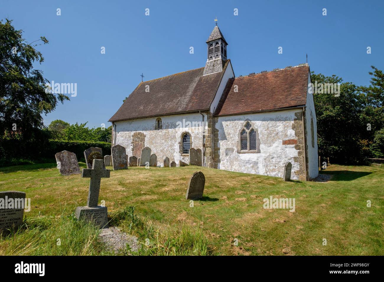 St Botolphs Church Hardham Saxon built which has wall paintings from ...
