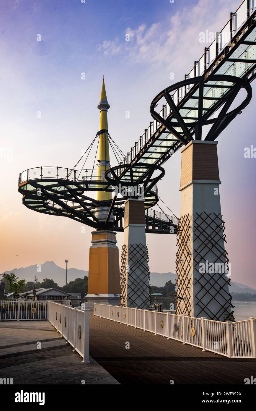 A towering architectural marvel, a colossal metal structure with a ...