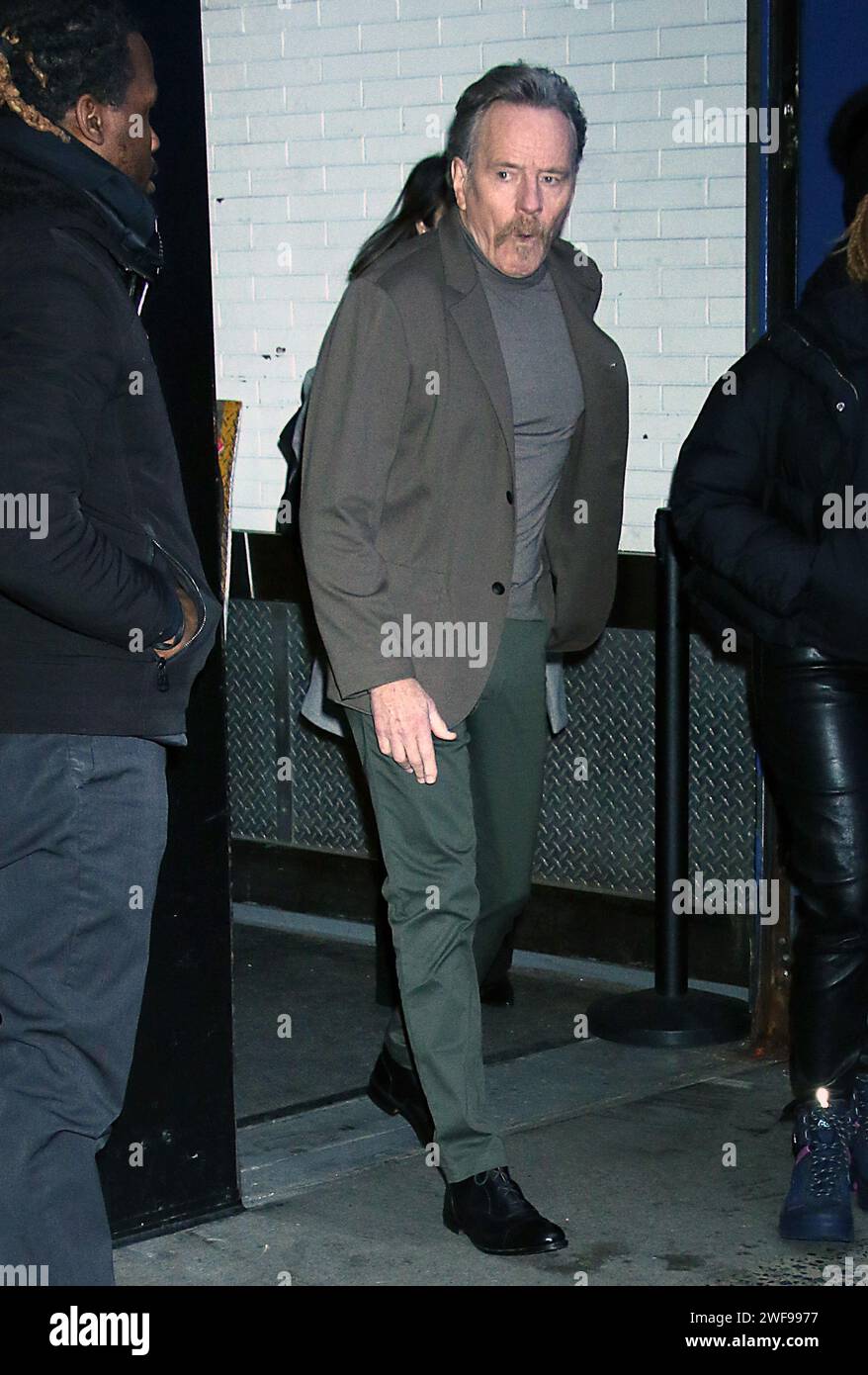 New York, NY, USA. 29th Jan, 2024. Bryan Cranston seen at Good Morning ...