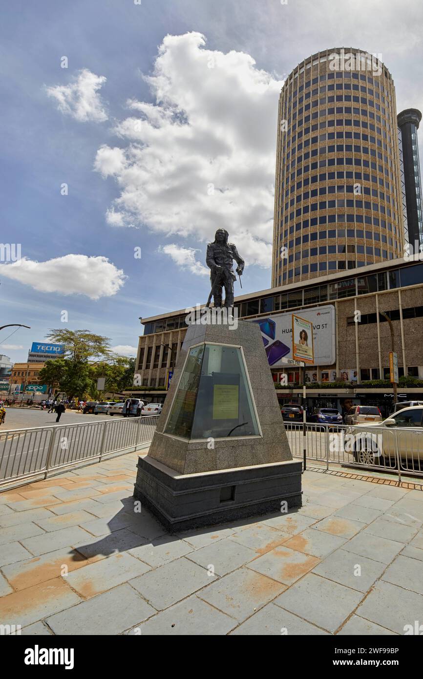 Dedan Kimathi Statue, Nairobi, Kenya, Africa Stock Photo - Alamy