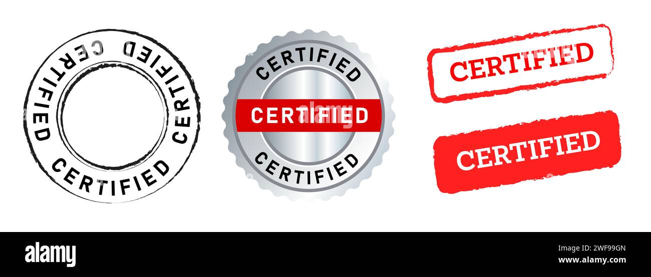 certified seal label sticker stamp accepted confirmed best accredited ...