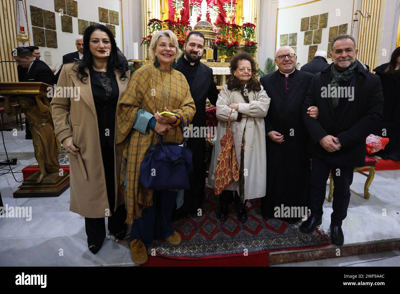 in the photo the actress from the left the professor Enza Maria D ...