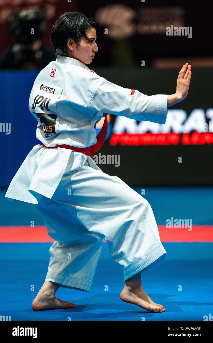 Saeko AZUMA of Japan, Female Kata Final, during the Paris Open Karate ... Saeko AZUMA of Japan, Female Kata Final, during the Paris Open Karate ...