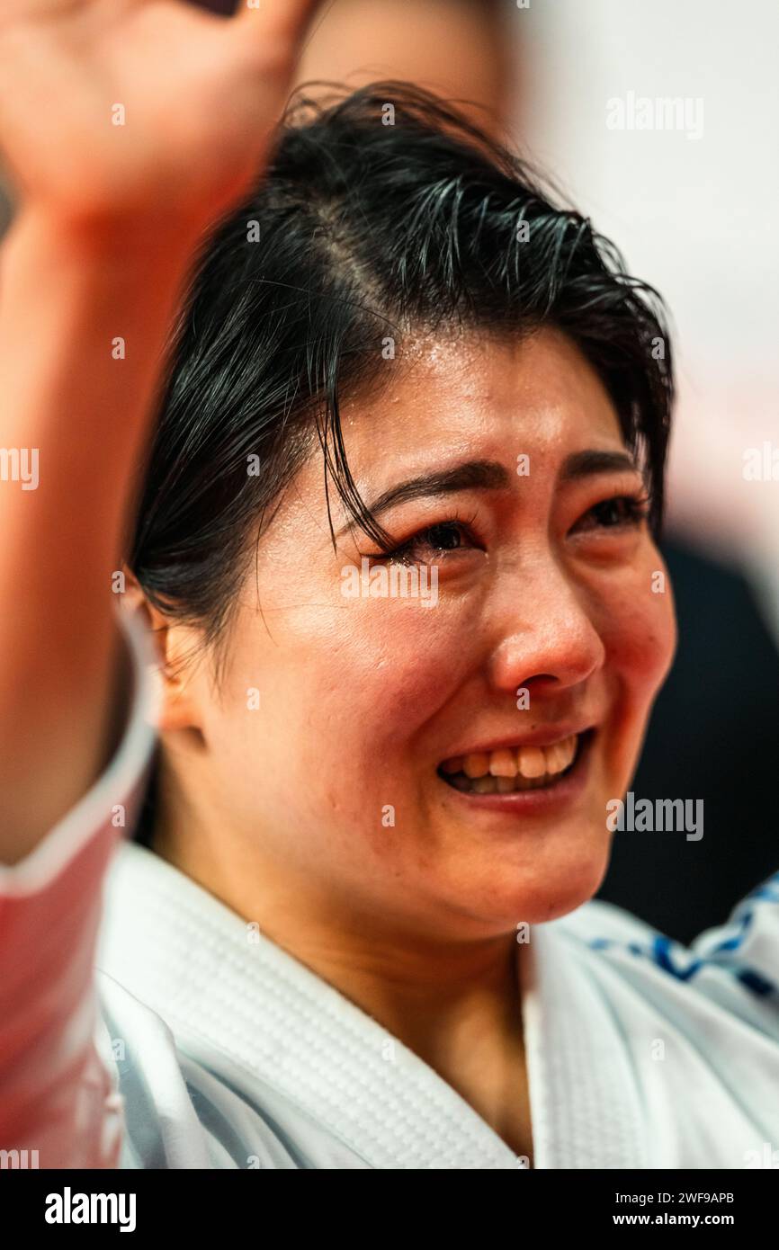 Mayo ONO of Japan, Female Kata Final, during the Paris Open Karate 2024 ...