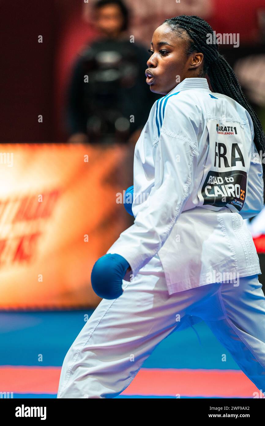 Thalya SOMBE of France, Female Kumite -68 Kg Final, during the Paris ...