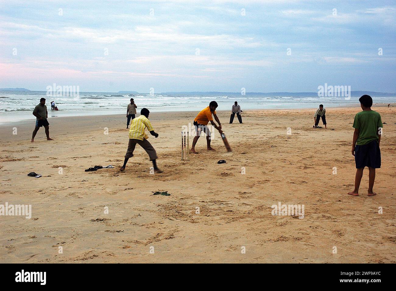 Colva Beach spans about 2.5 km along a sandy coastline of approximately ...