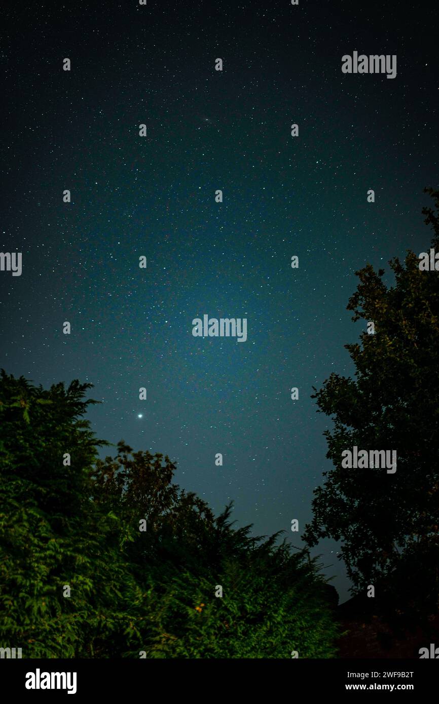 the mesmerizing star-filled night sky, great details Stock Photo - Alamy