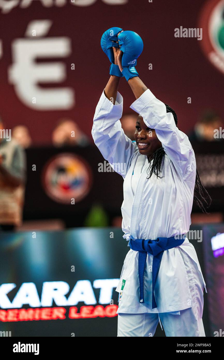 Thalya SOMBE of France, Female Kumite -68 Kg Final, during the Paris ...
