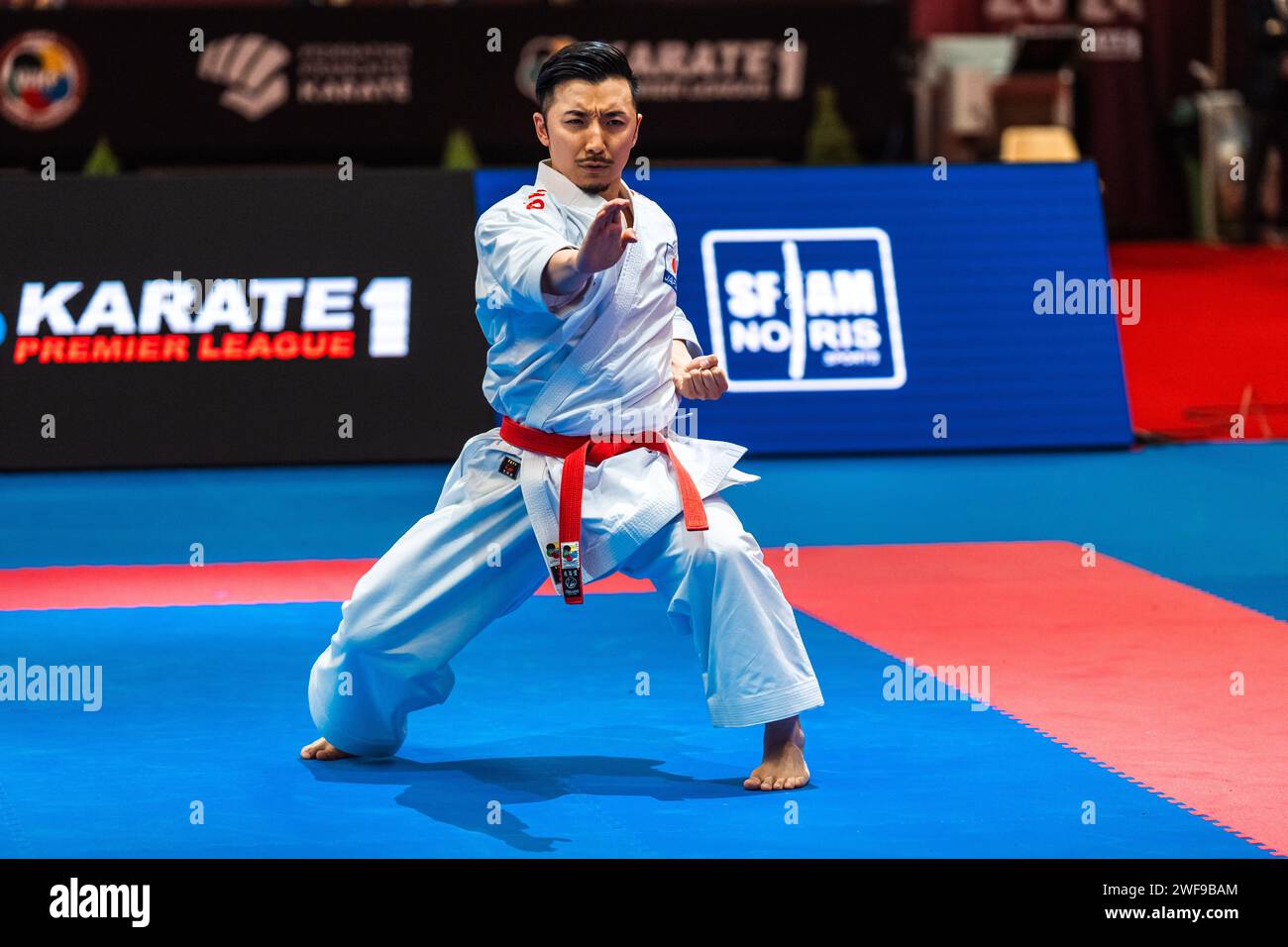 Ryuji MOTO of Japan, Male Kata Final, during the Paris Open Karate 2024 ... Ryuji MOTO of Japan, Male Kata Final, during the Paris Open Karate 2024 ...
