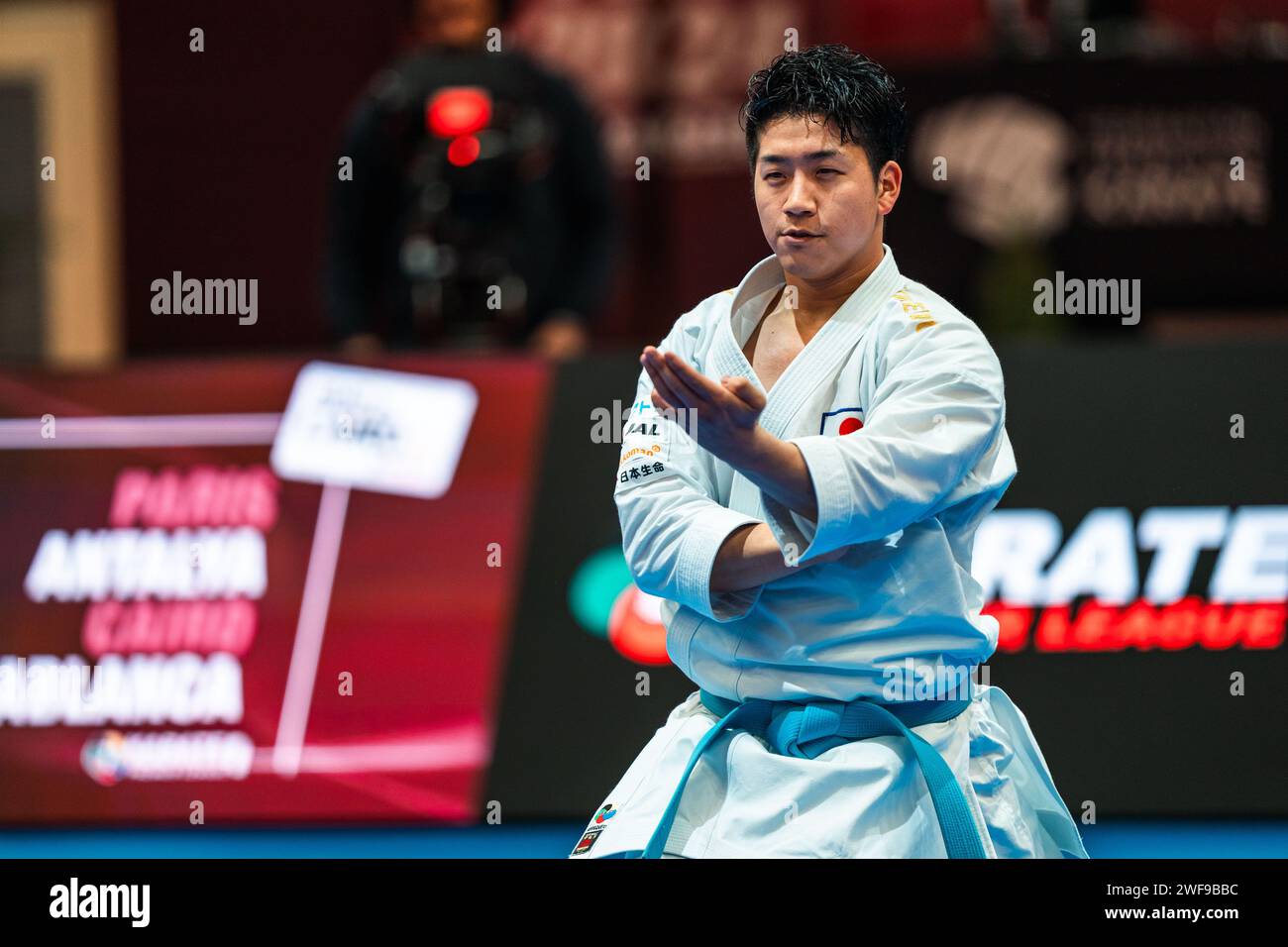 Kakeru NISHIYAMA of Japan, Male Kata Final, during the Paris Open ...