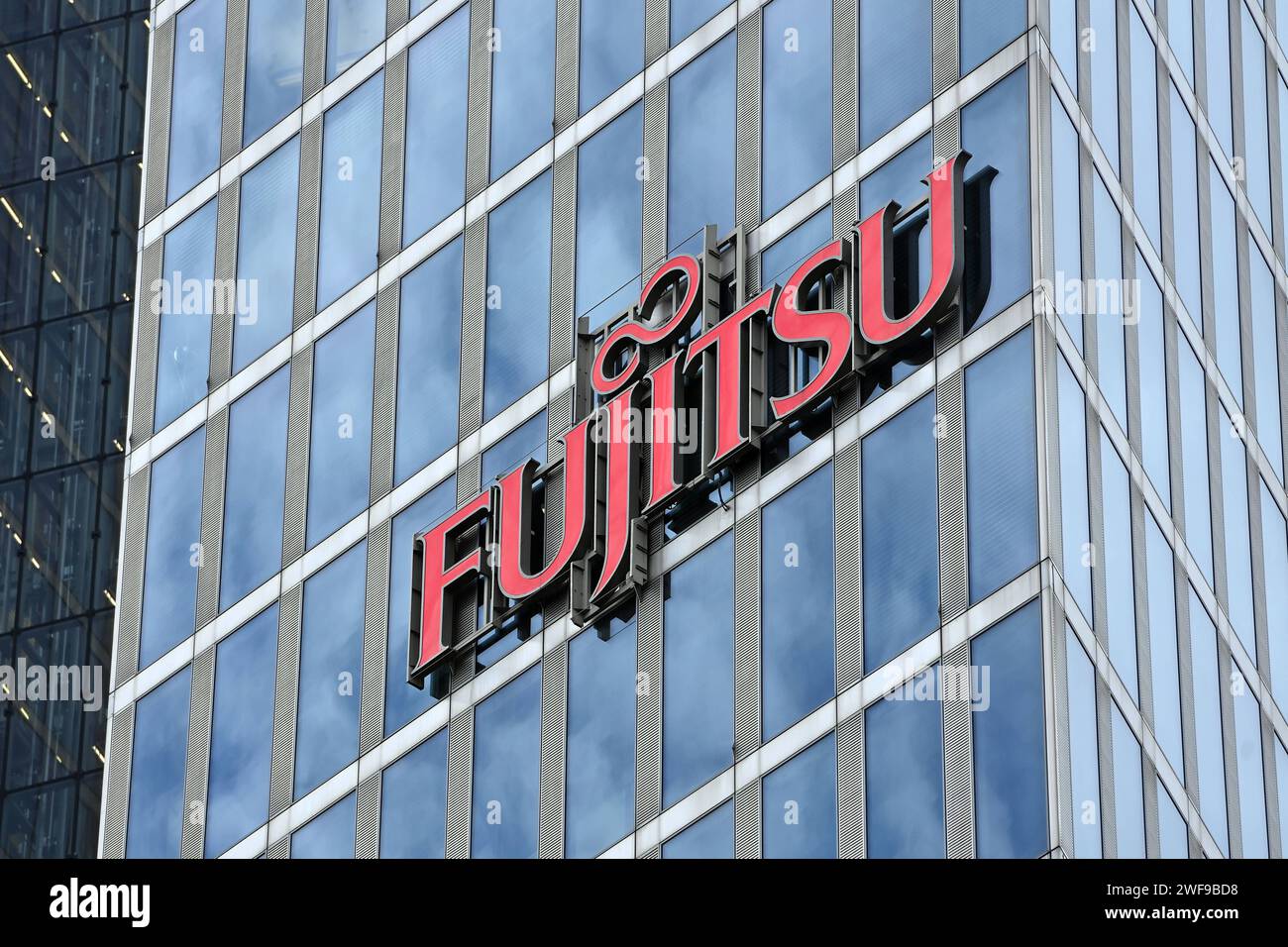 Fujitsu Logo ,Schriftzug Firmenlogo in Muenchen. *** Fujitsu Logo ...