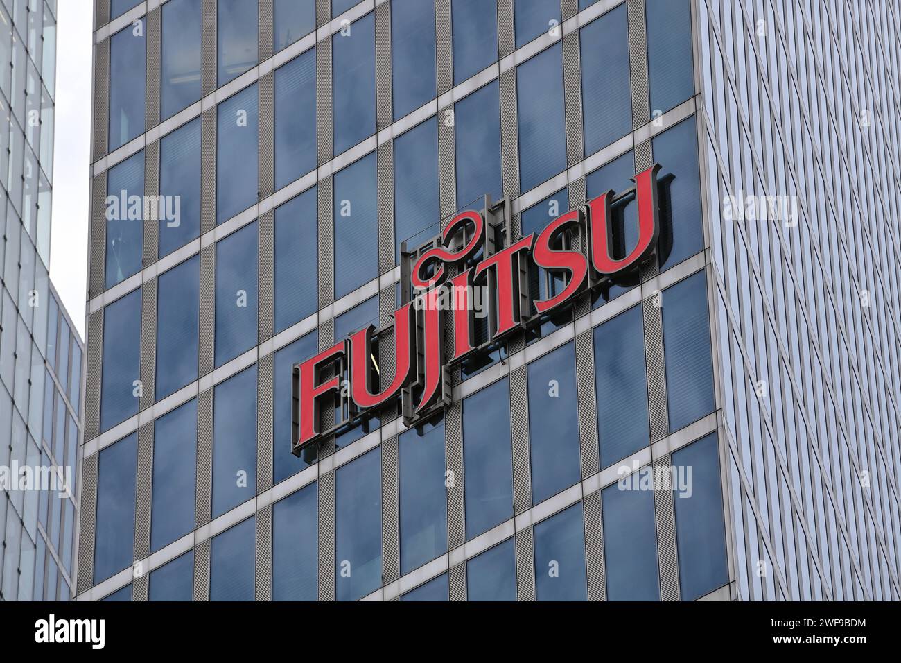 Fujitsu Logo ,Schriftzug Firmenlogo in Muenchen. *** Fujitsu Logo ...