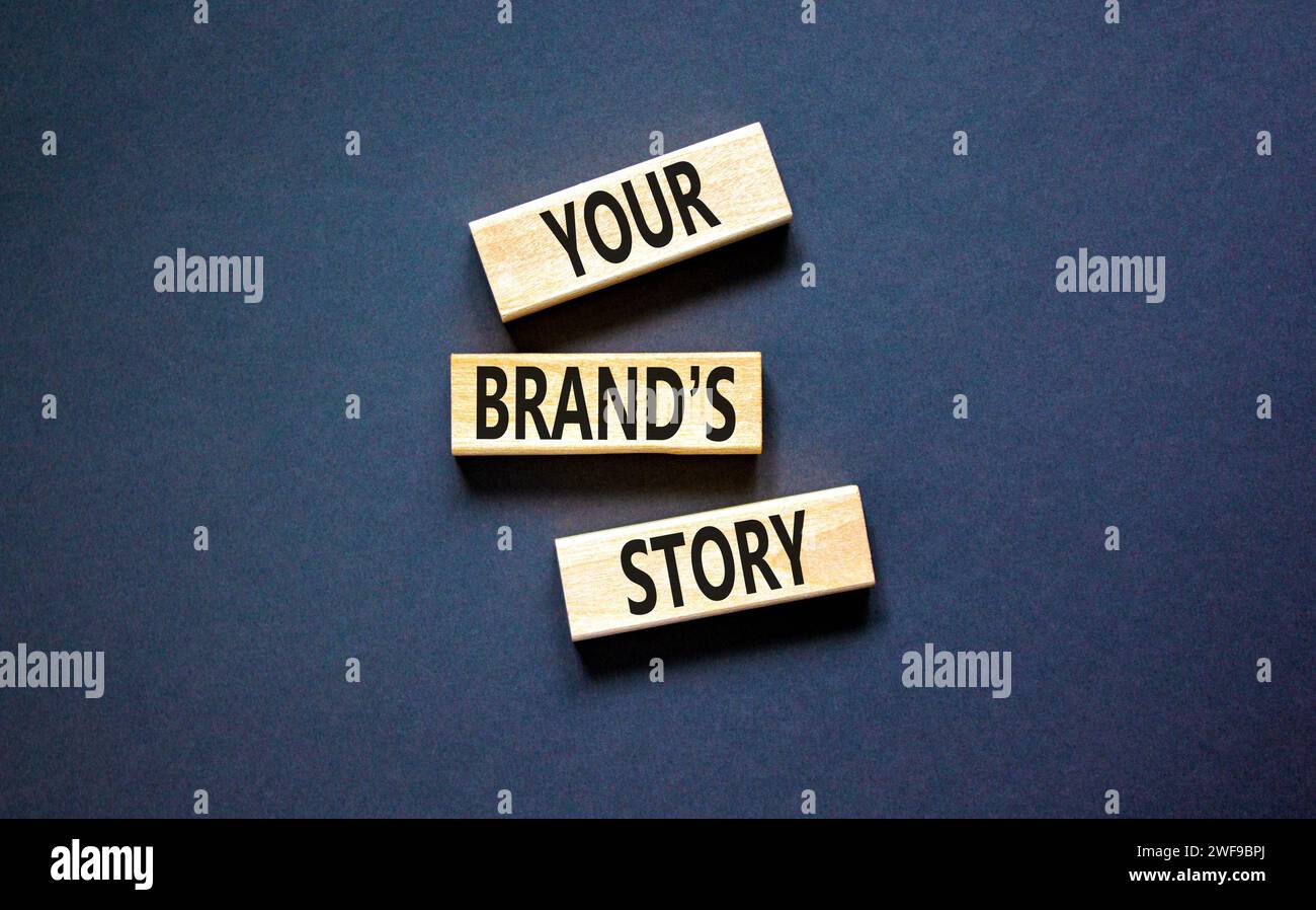 Branding and your brand story symbol. Concept words Your brands story ...
