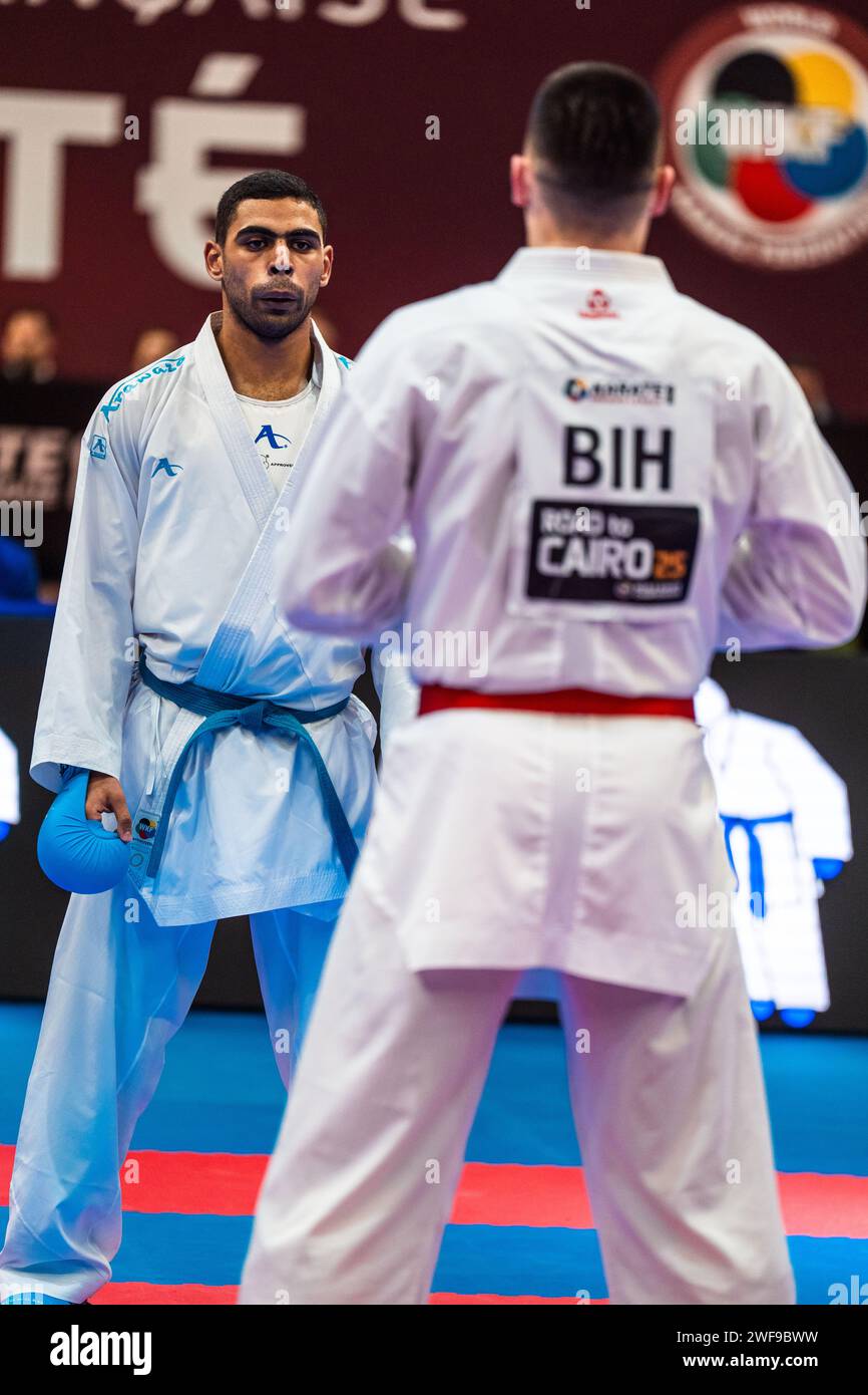 Anes BOSTANDZIC of Bosnia and Herzegovina and Tarek MAHMOUD TAHA of ...