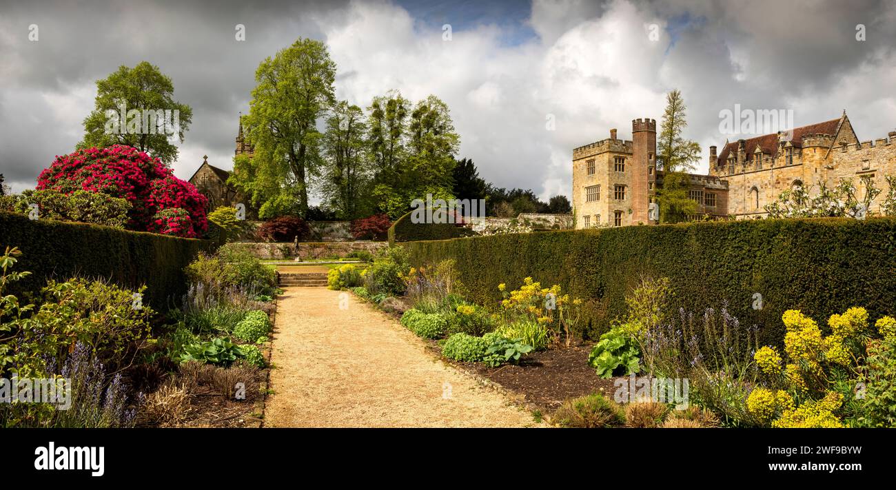 UK, England Kent, Penshurst, Penshurst Place, house from the garden ...
