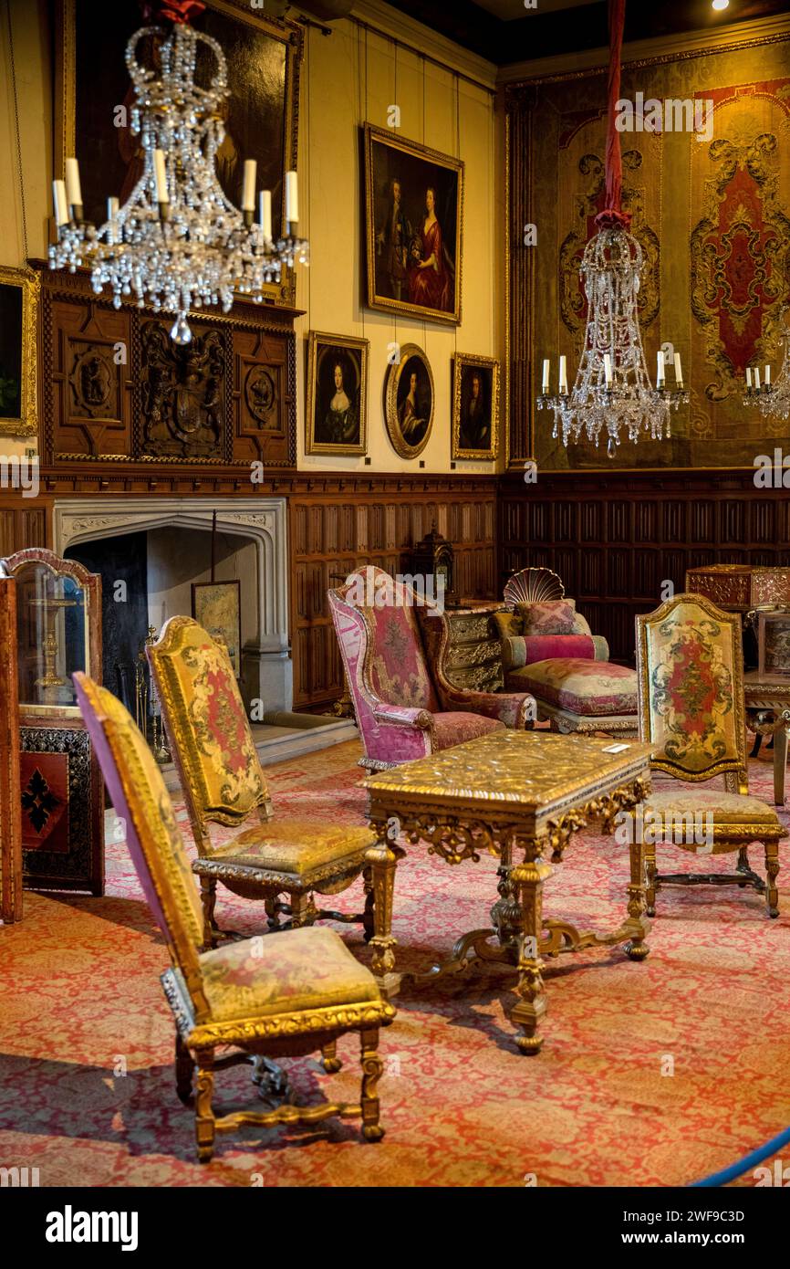 UK, England Kent, Penshurst, Penshurst Place, the Queen Elizabeth Room ...