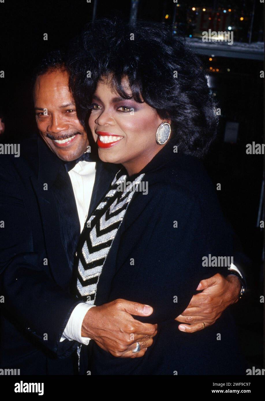 Quincy Jones, Oprah Winfrey, 1989. ph: John Barrett/PHOTOlink/Courtesy ...
