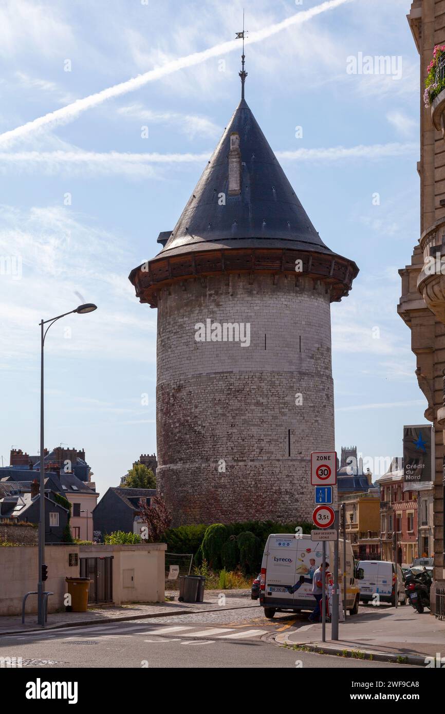 Rouen, France - July 21 2017: The Tour Jeanne-d'Arc was the main tower ...