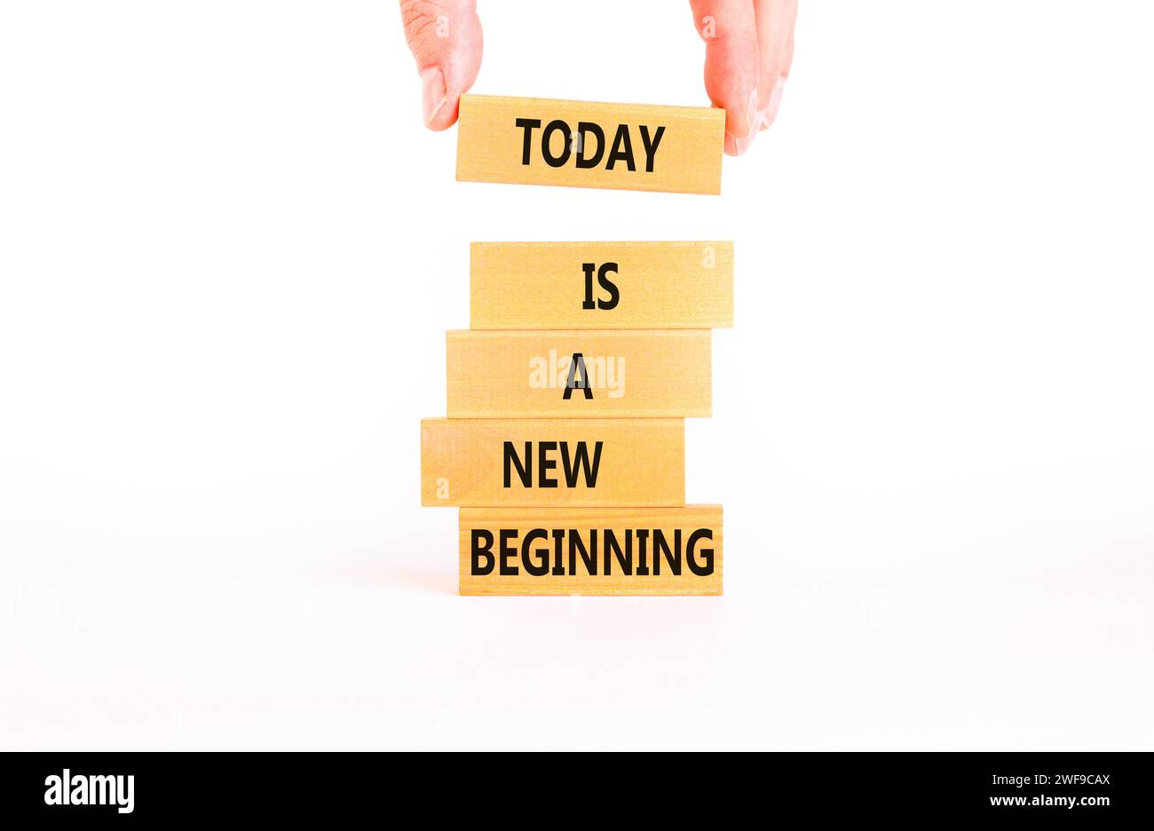 Today is a new beginning symbol. Concept words Today is a new beginning ...