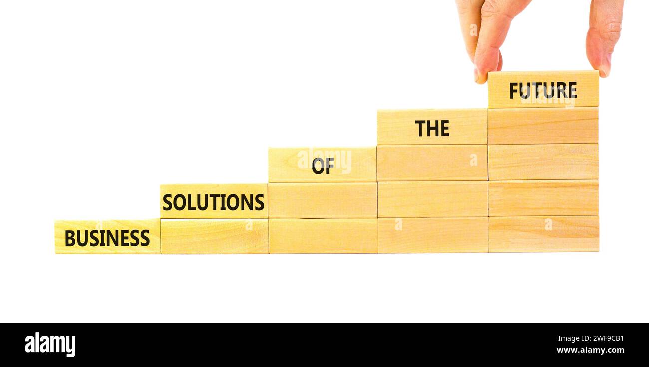 Business solutions of the future symbol. Concept words Business ...