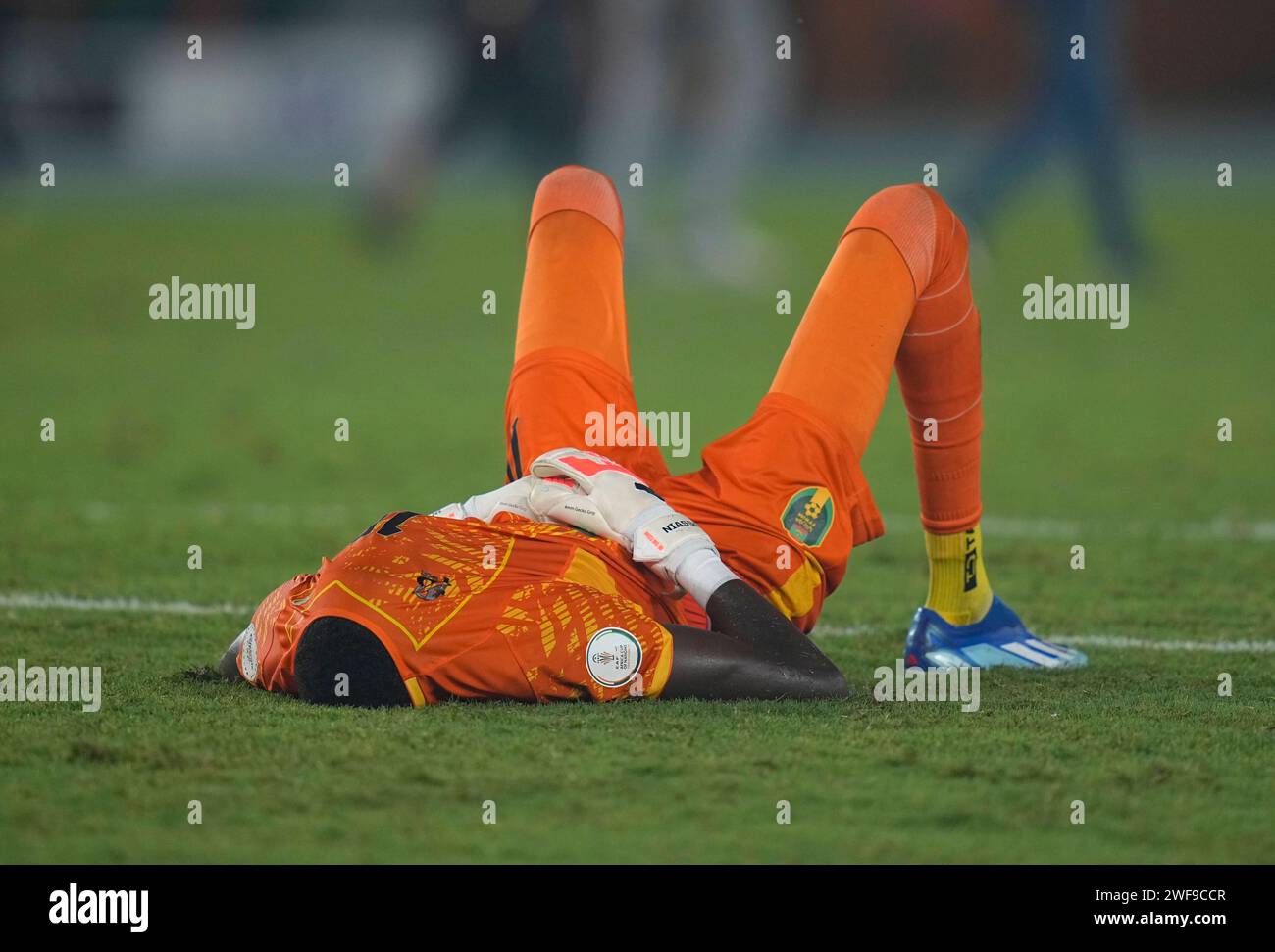 January 29 2024: Niasse Babacar (Mauritania) with post game despair ...