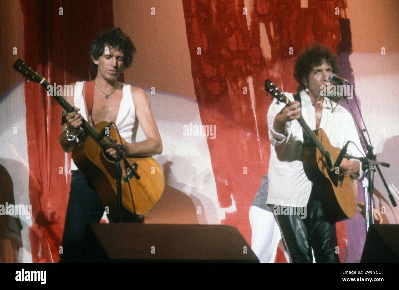 Keith Richard, Bob Dylan, 1982. ph: John Barrett/PHOTOlink/Courtesy ...