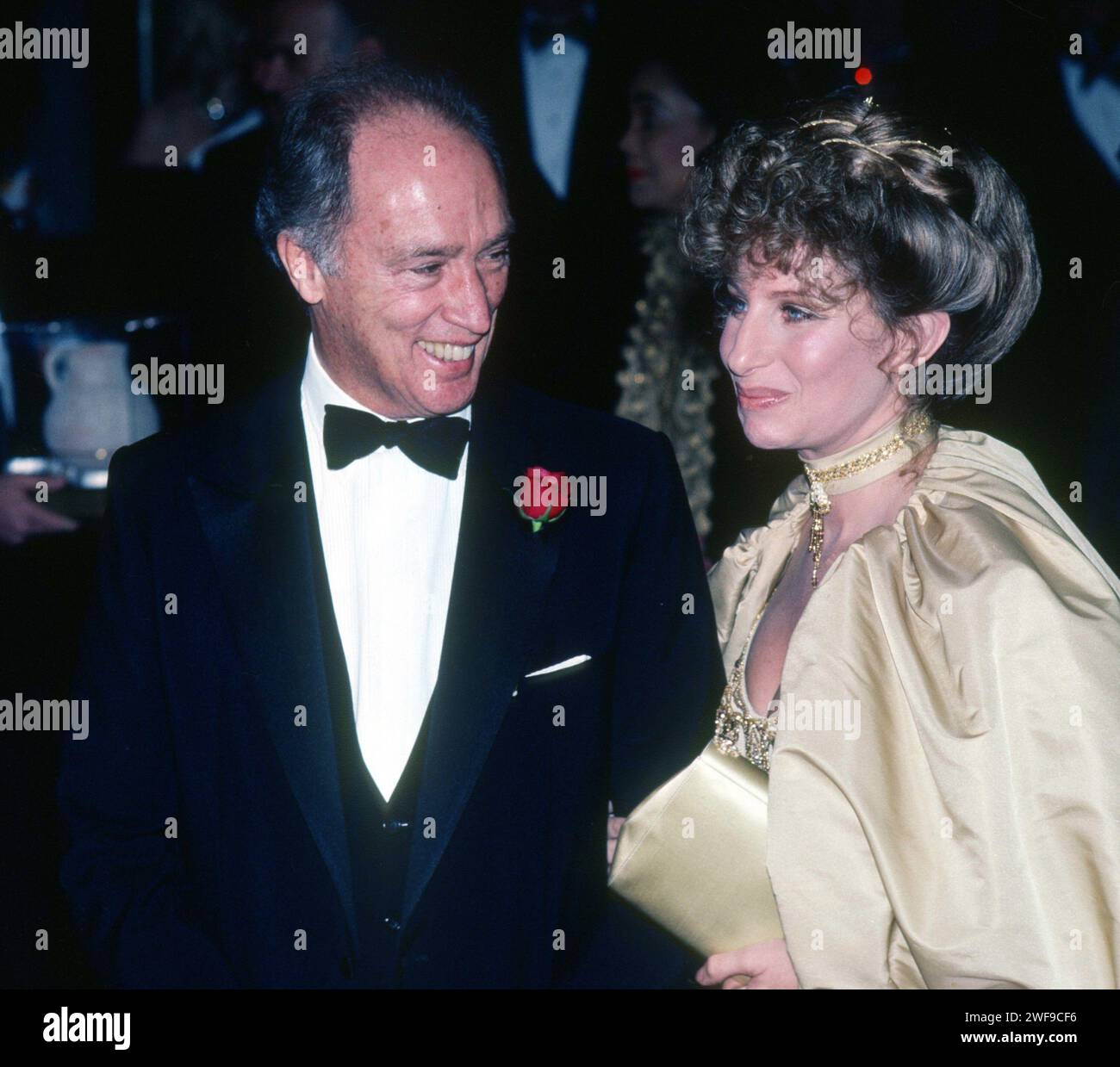 Pierre Trudeau, Barbara Streisand, 1983. ph: John Barrett/PHOTOlink ...