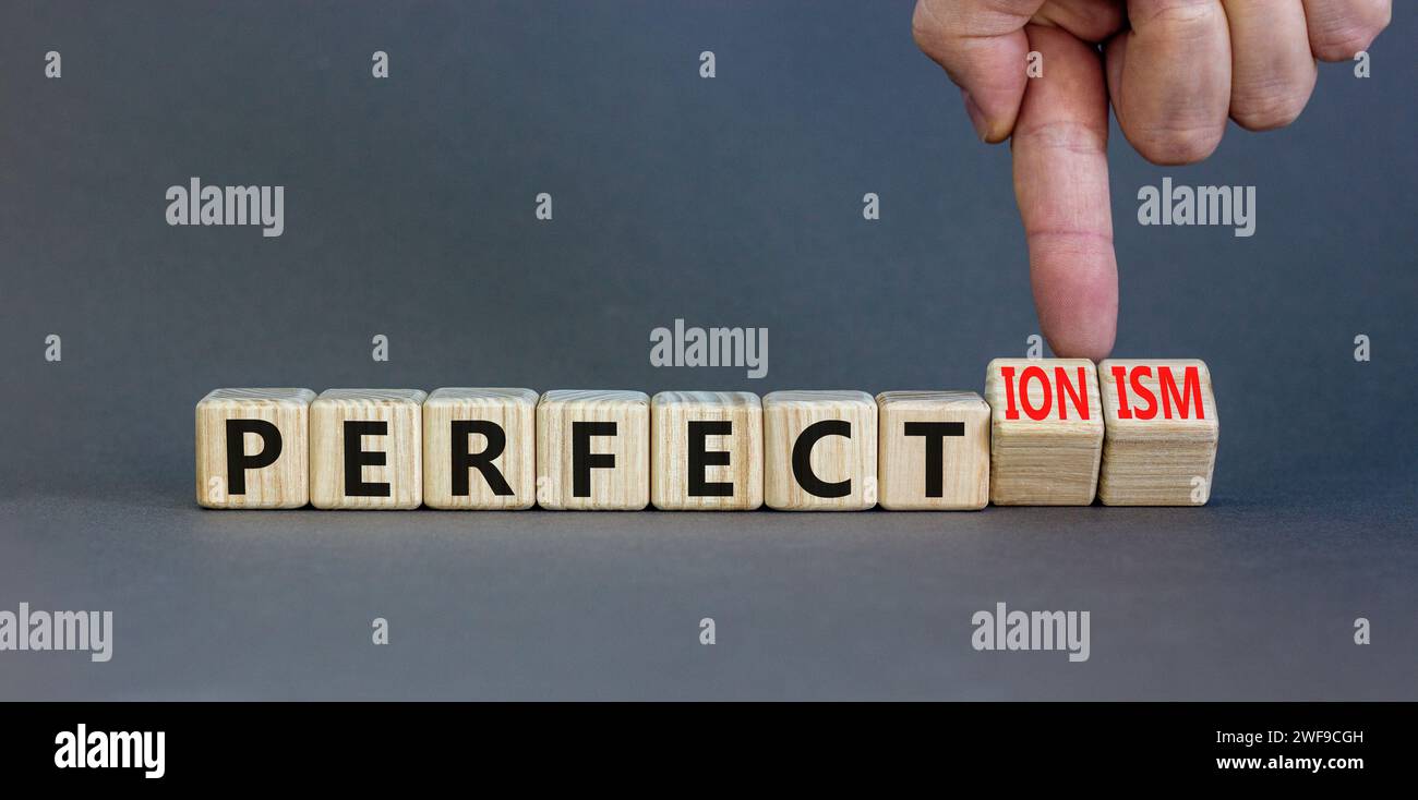 Perfectionism symbol. Concept words Perfect or Perfectionism beautiful ...