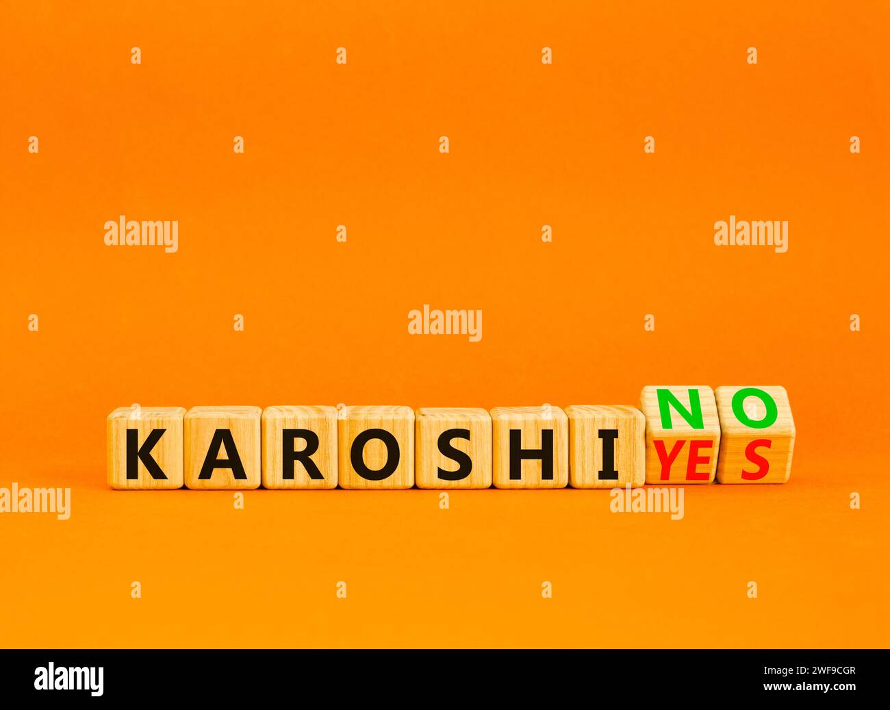 Karoshi yes or no symbol. Concept words Karoshi Yes or No on beautiful ...