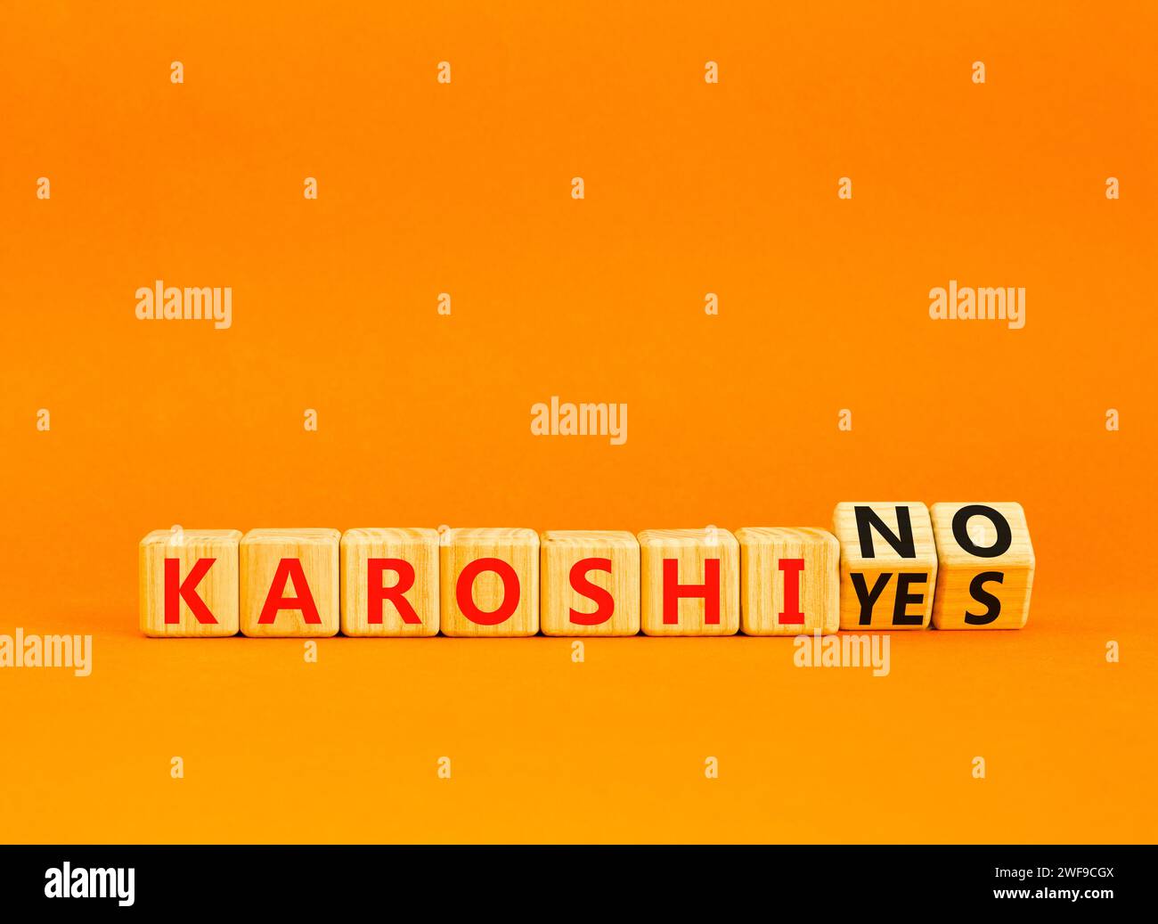 Karoshi yes or no symbol. Concept words Karoshi Yes or No on beautiful ...