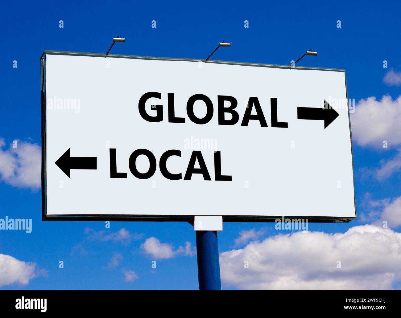 Global or local symbol. Concept word Global or Local on beautiful ...