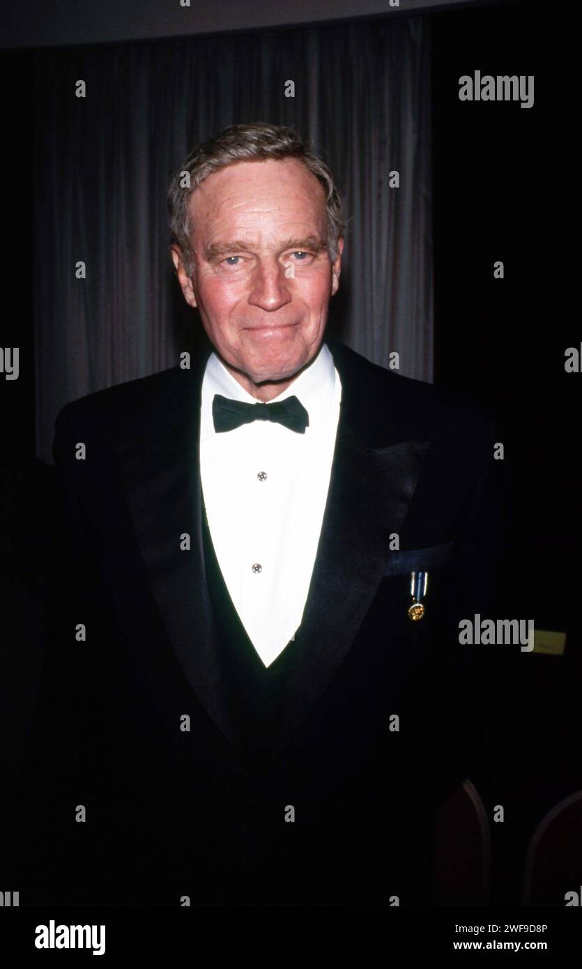 Charlton Heston attending the 7th Annual Martin Luther King Jr ...
