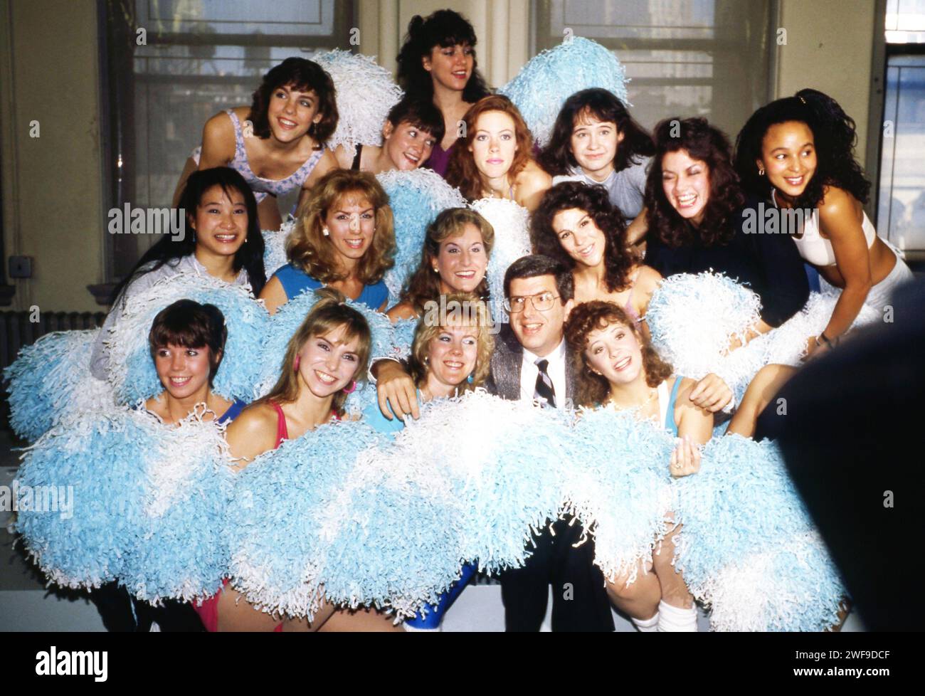 Marvin Hamlish (fourth from left, front), with the cast of the Broadway ...
