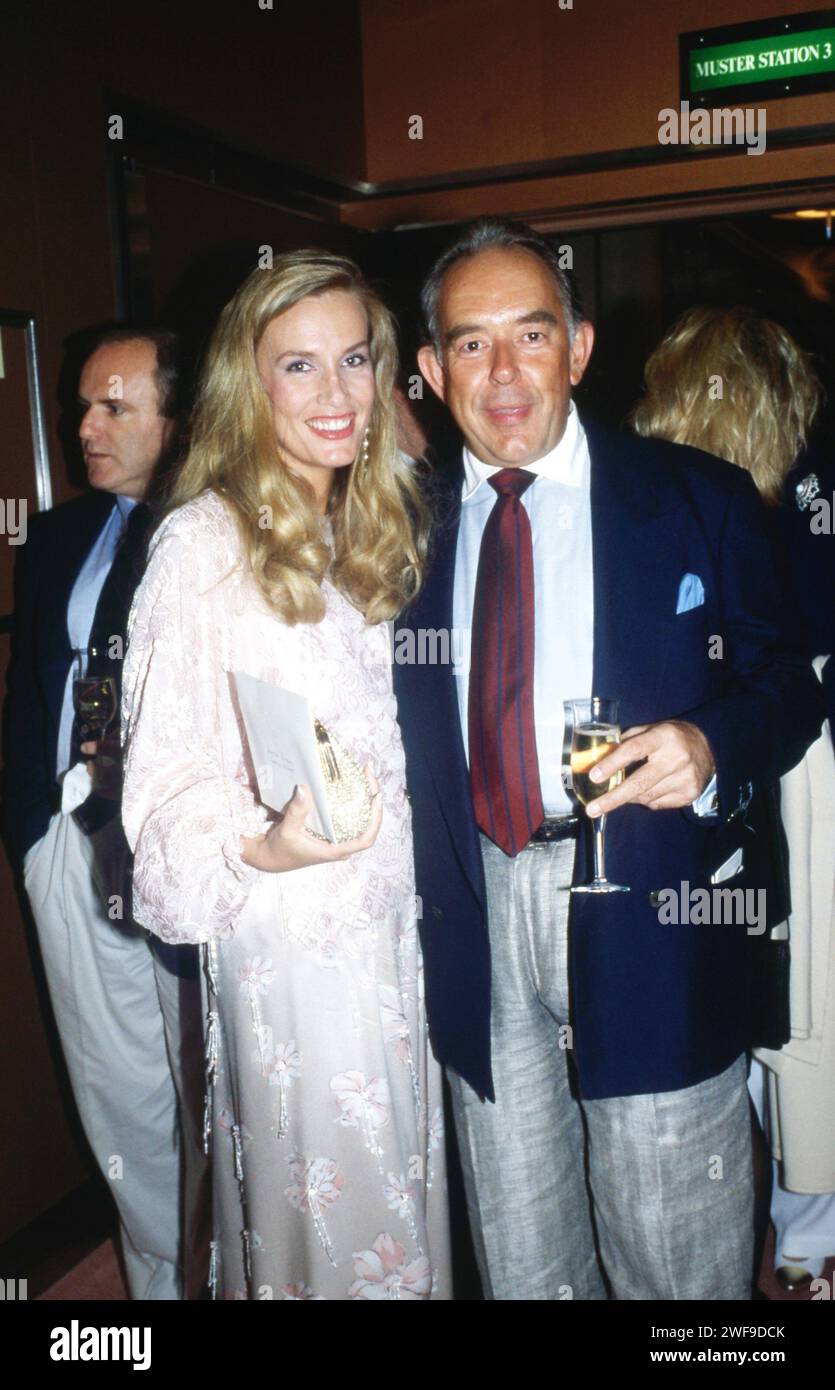 Robin Leach and a female friend attending the Princess Grace Foundation ...