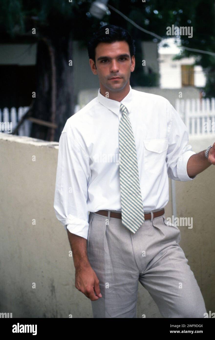 Dean Tarrolly in a promotional photo shoot, New York 1990s. Photo ...