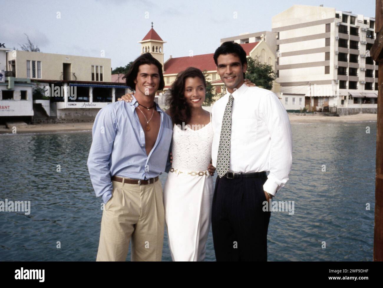 Michael McLafferty, Michael Michele, and Dean Tarrolly on set of the TV ...