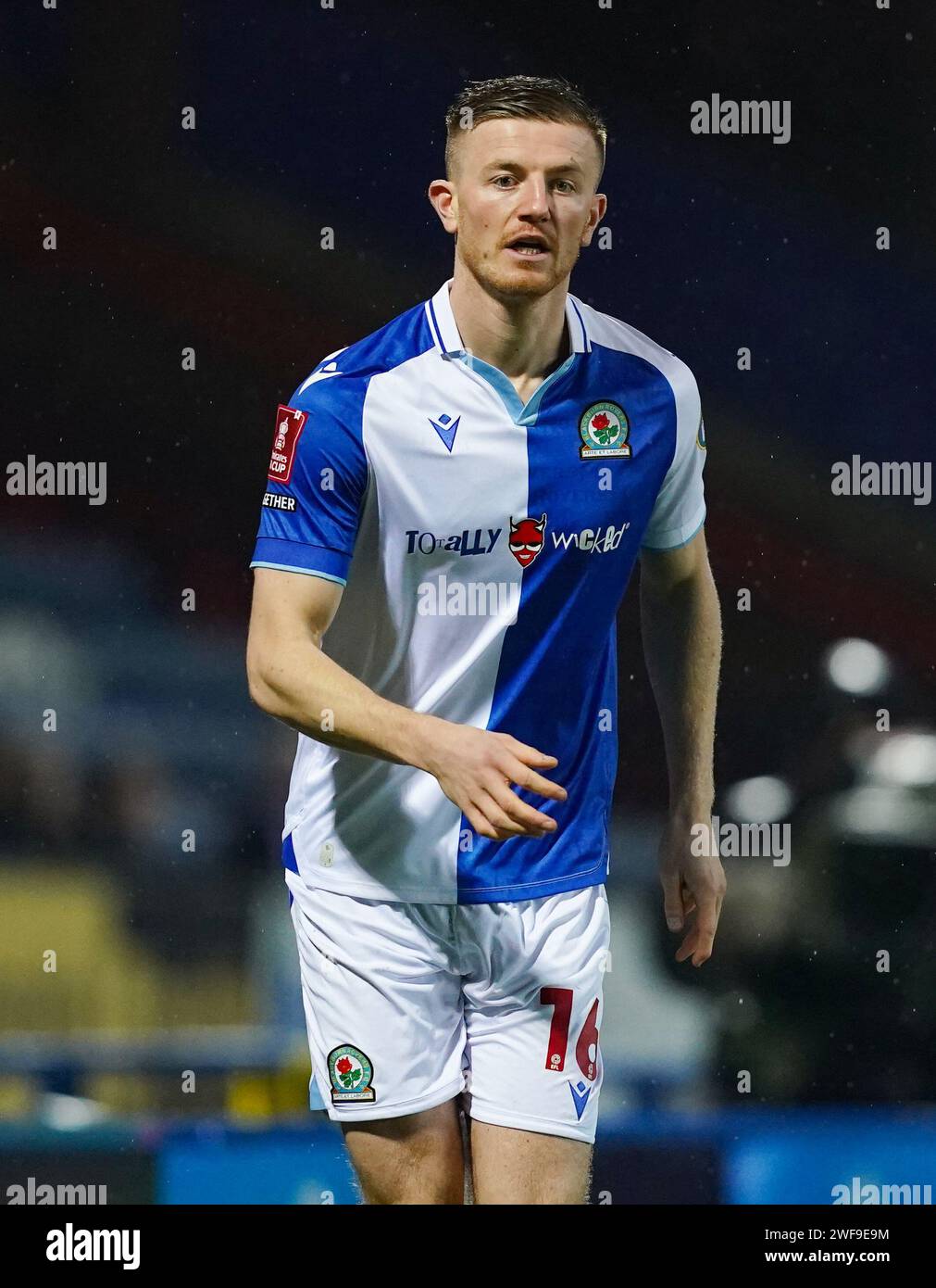 Blackburn Rovers' Scott Wharton during the Emirates FA Cup fourth round ...