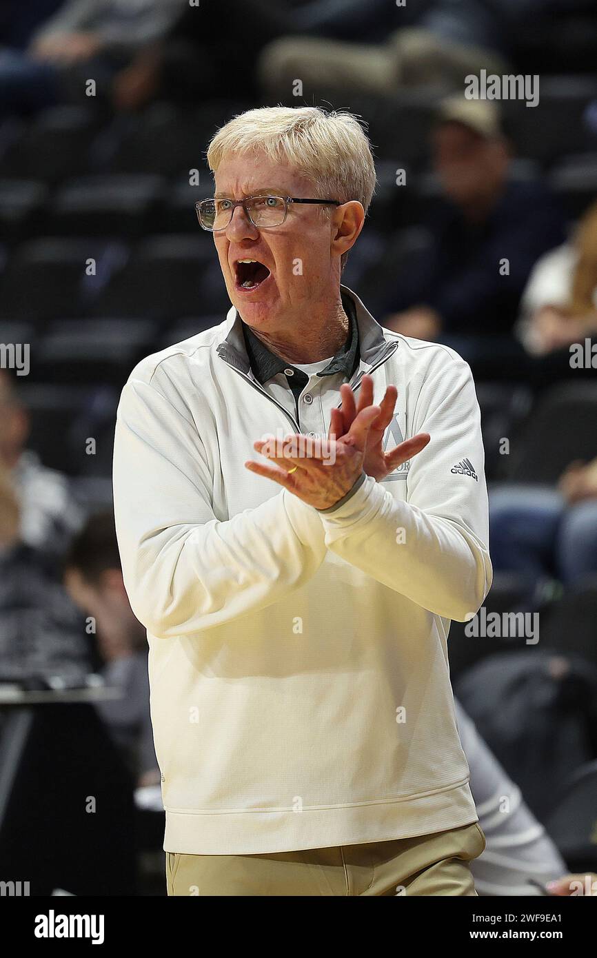 SPARTANBURG, SC - JANUARY 27: Wofford Terriers head coach Jimmy Garrity ...