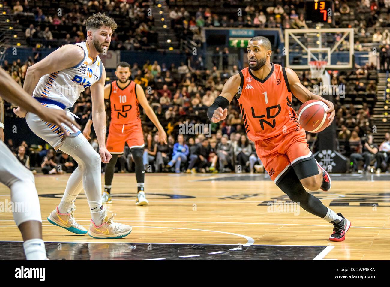 Jordan Taylor Guard of London Lions Men during the BBL Trophy Final at ...