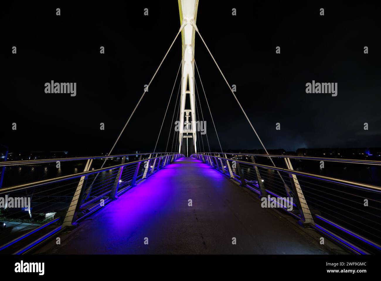 On Stockton Infinity Bridge Stock Photo - Alamy