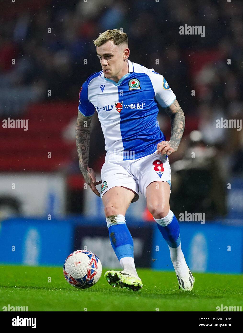 Blackburn Rovers' Sammie Szmodics during the Emirates FA Cup fourth ...