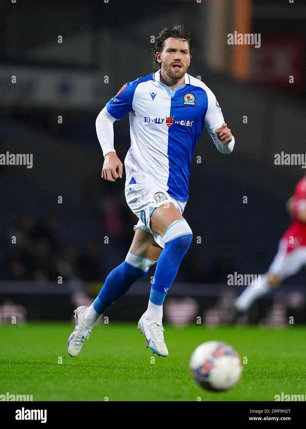 Blackburn Rovers' Sam Gallagher during the Emirates FA Cup fourth round ...