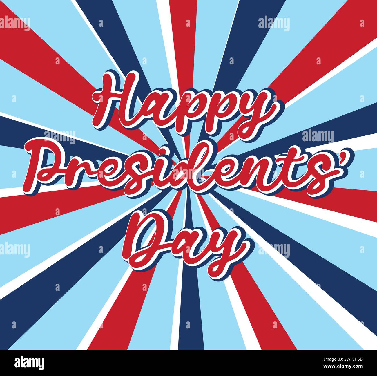 Washington Presidents Birthday. Presidents Day Background Design Banner ...