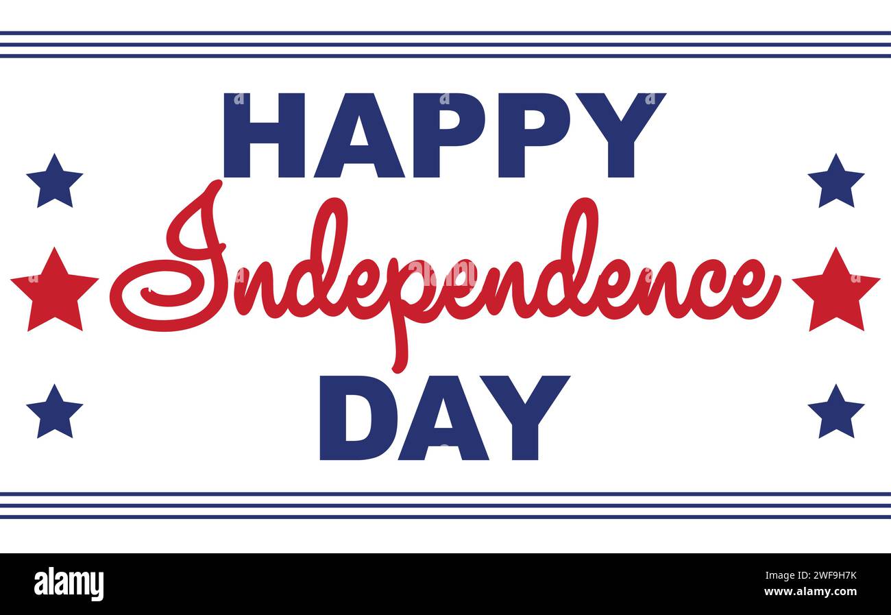 Happy Independence Day Banner USA, 4th of July, flag of USA Stock ...
