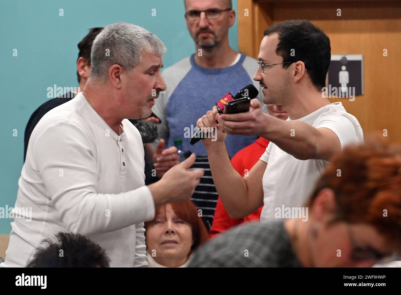 Sokolov, Czech Republic. 29th Jan, 2024. Second No Censorship debate ...