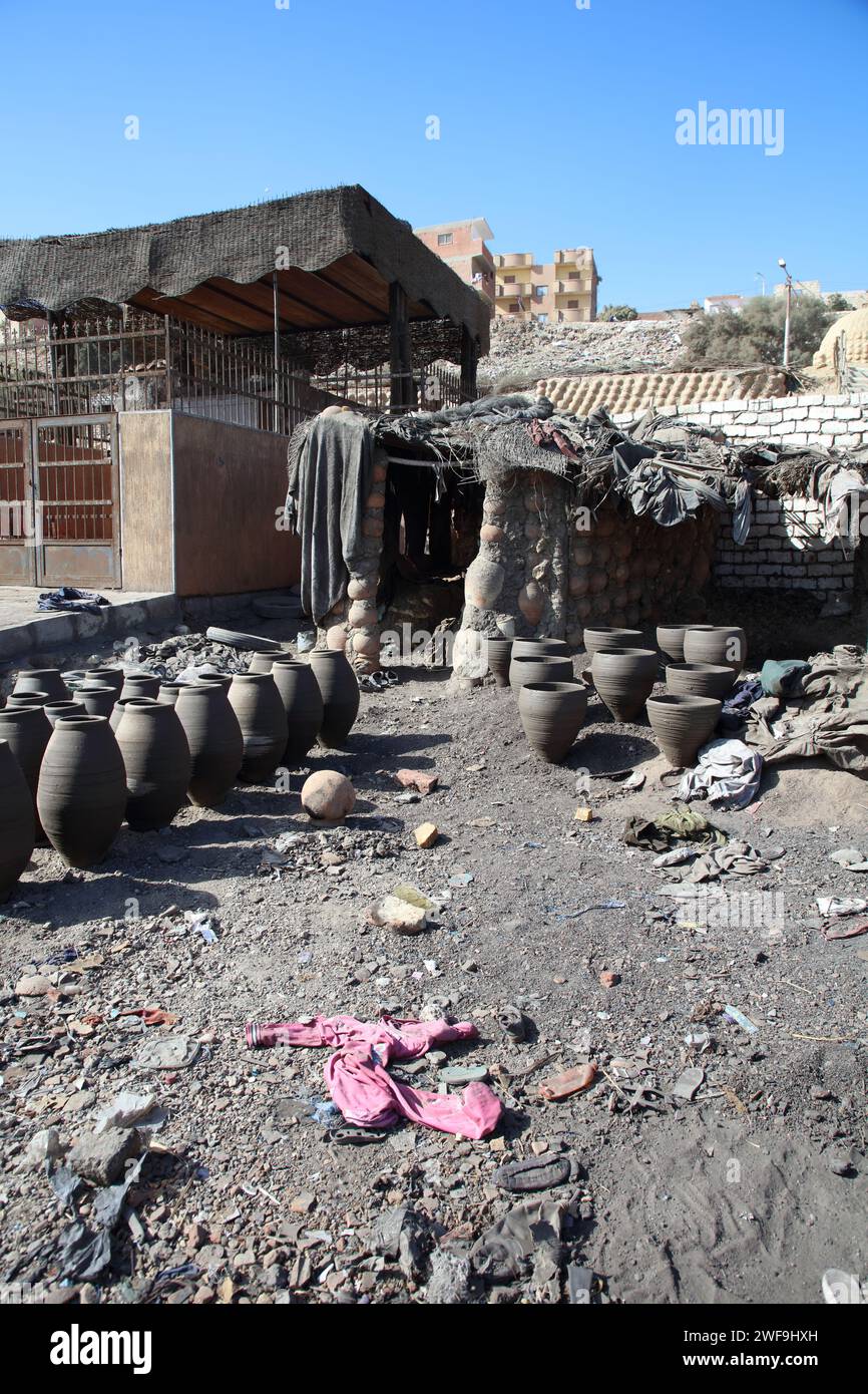 pottery, building, rubish in a village Stock Photo - Alamy