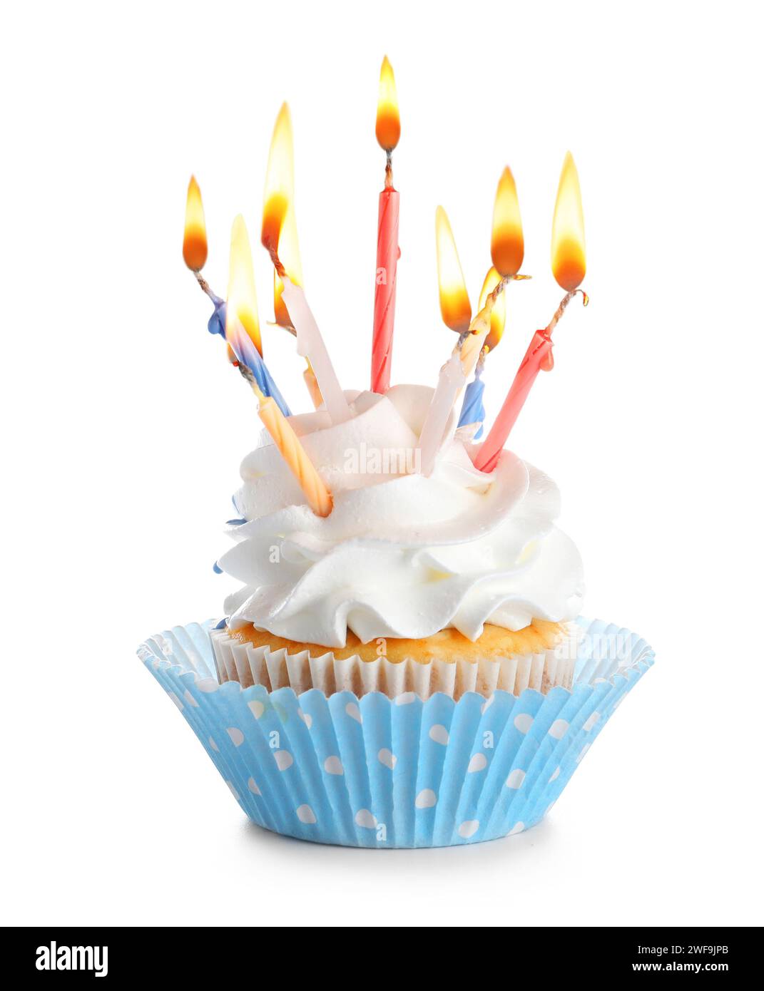 Cupcake birthday candles Cut Out Stock Images & Pictures - Alamy