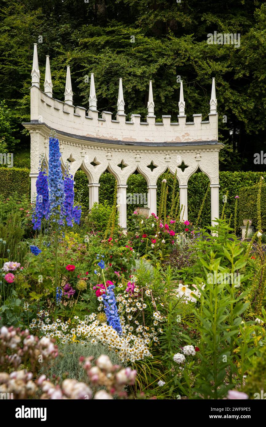 UK, England, Gloucestershire, Painswick, Rococo Garden, the Exedra ...