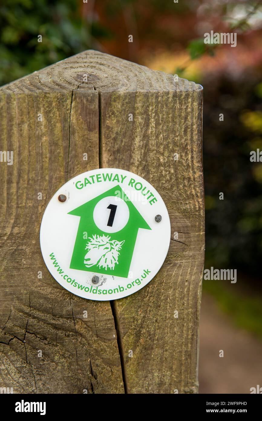 UK, England, Gloucestershire, Painswick, Cotswold Gateway Route ...