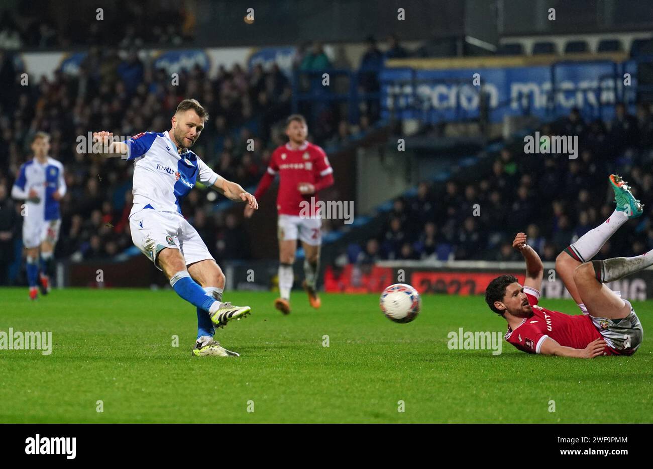 Blackburn Rovers' Sondre Tronstad scores their side's fourth goal of ...